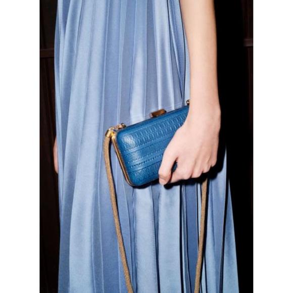 ZEUS + DIONE | Bags | New Zeus Dione Myrti Leather Clutch In Cobalt ...